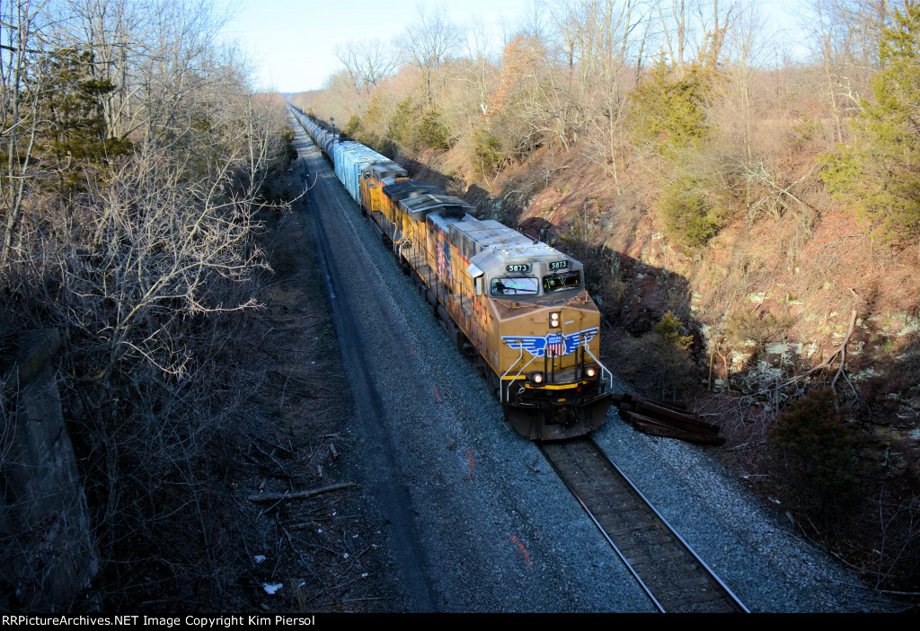 UP 5873 CSX Train K614 Ethanol Loads